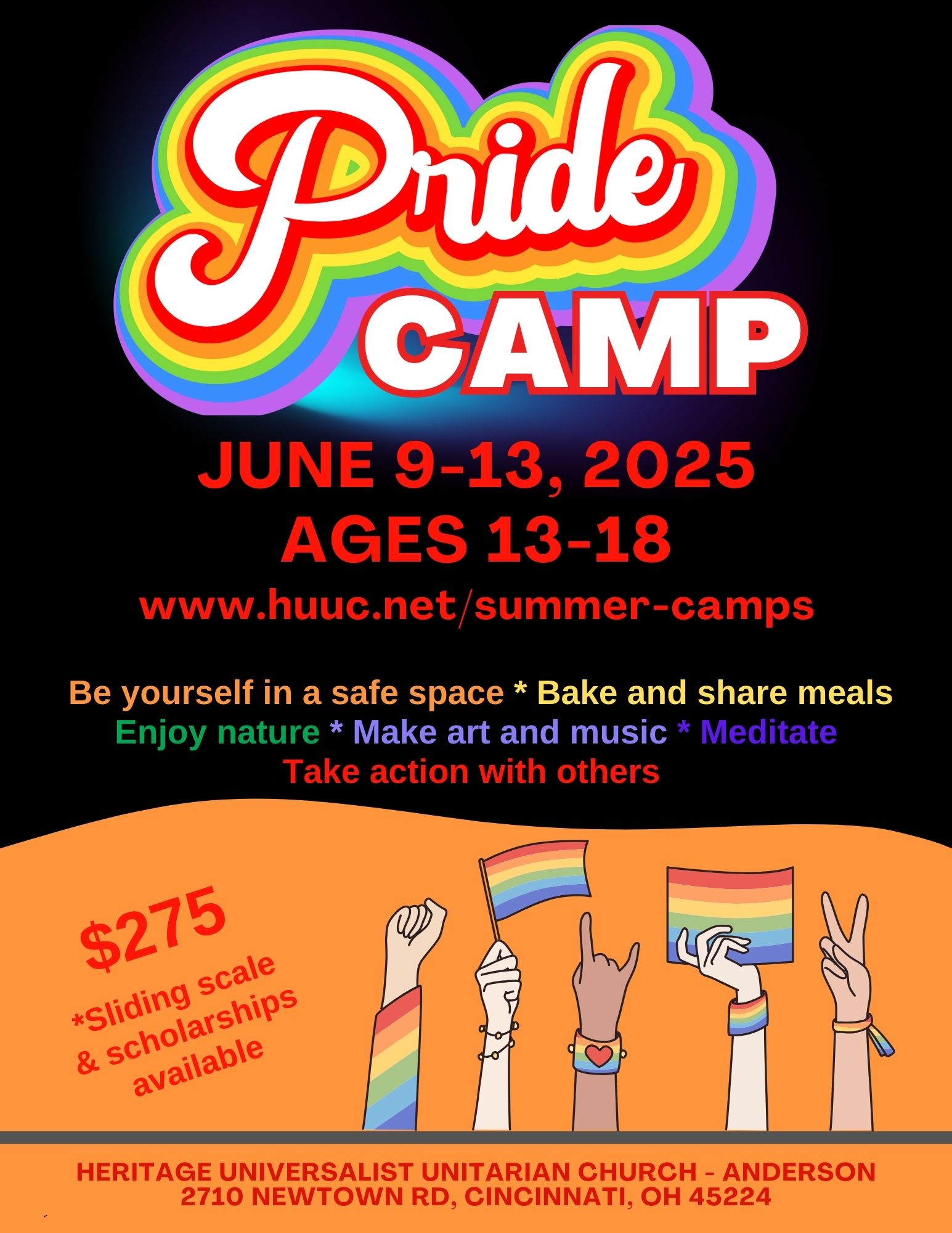 Unleash Your True Colors: A Pride Camp for LGBTQ+ Youth – Heritage UU ...